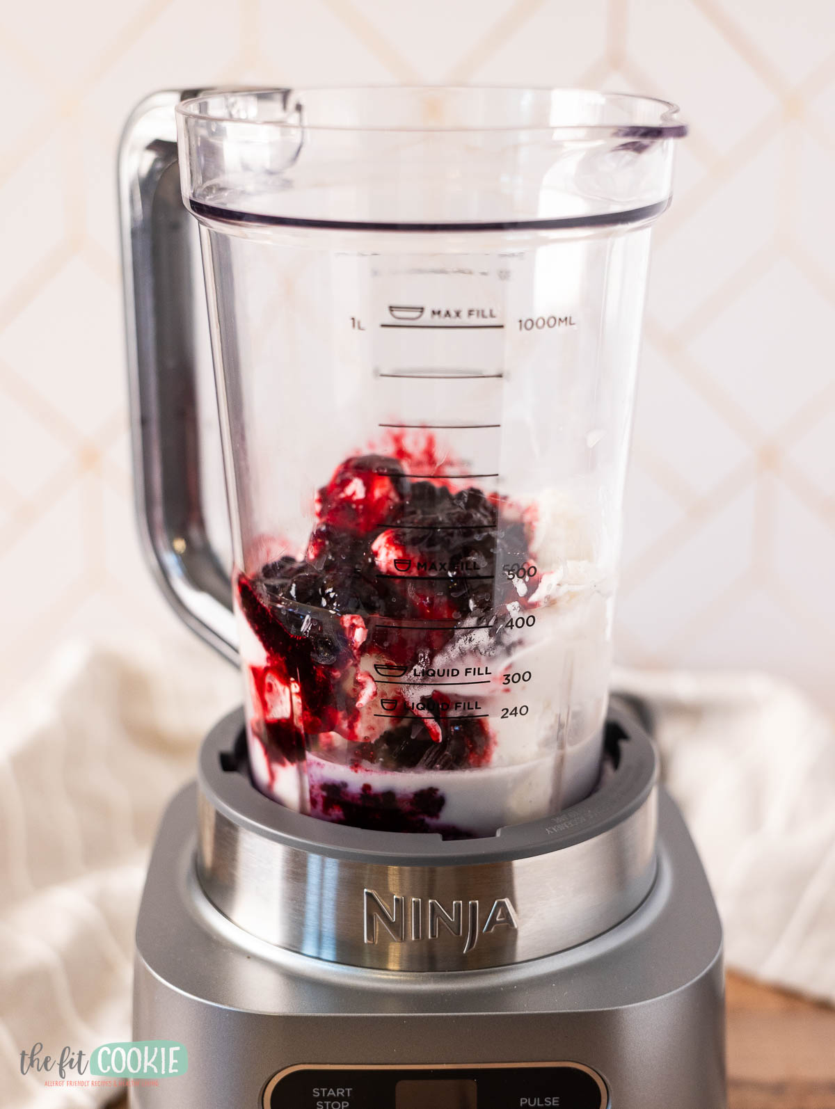 Dairy Free Huckleberry Milkshake • The Fit Cookie