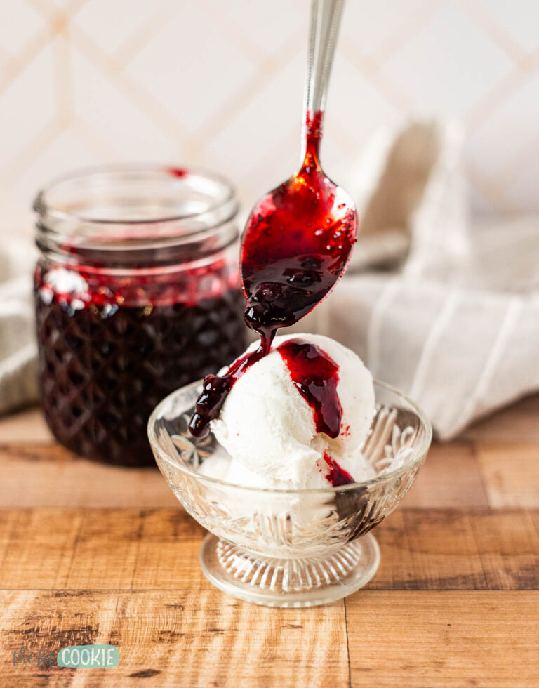 Easy Homemade Huckleberry Sauce • The Fit Cookie