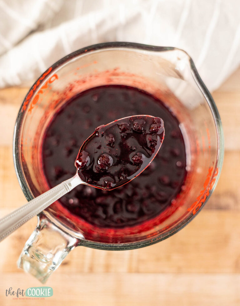 Easy Homemade Huckleberry Sauce • The Fit Cookie
