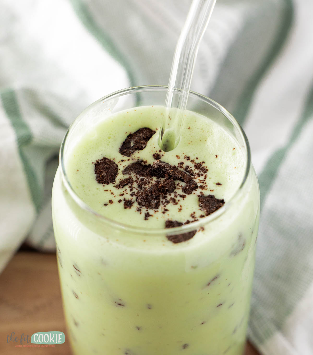 Dairy Free Oreo Shamrock Shake (Gluten Free) • The Fit Cookie